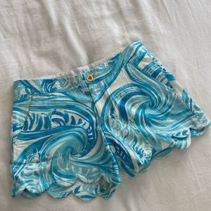 Lilly Pulitzer | Shorts | Lilly Pulitzer Scalloped Buttercup Shorts In ...